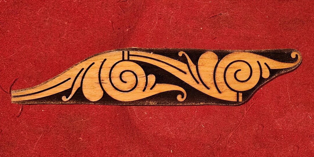 Tilable Ringerrike Flourish Trim Bar Woodcut for Wood Block Printing or ...