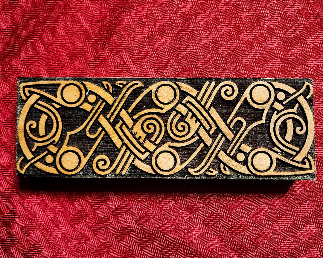 7th-8th Century Pre Viking Germanic Style Six Circle Bar Woodcut for ...