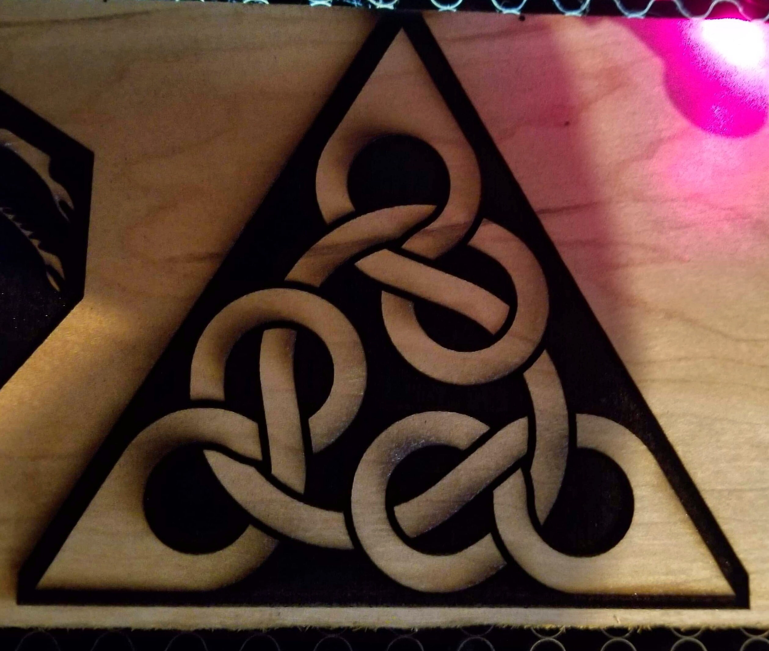 Celtic Triangle Knot Woodcut for Wood Block Printing or | Etsy