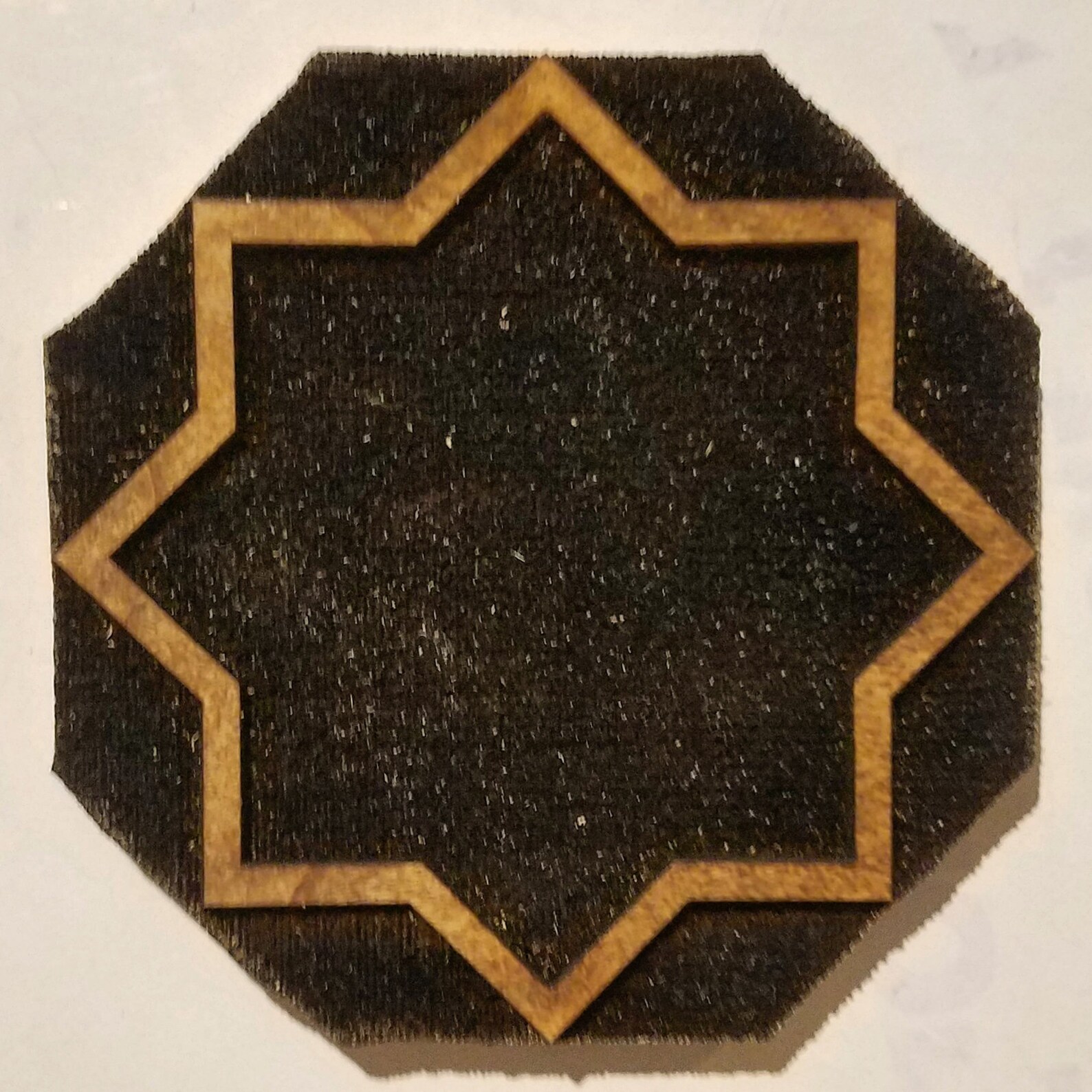 Eight Pointed Star rub El Hizb Woodcut For Wood Block Printing Or Eight Pointed Star rub El Hizb Woodcut For Wood Block Printing Or