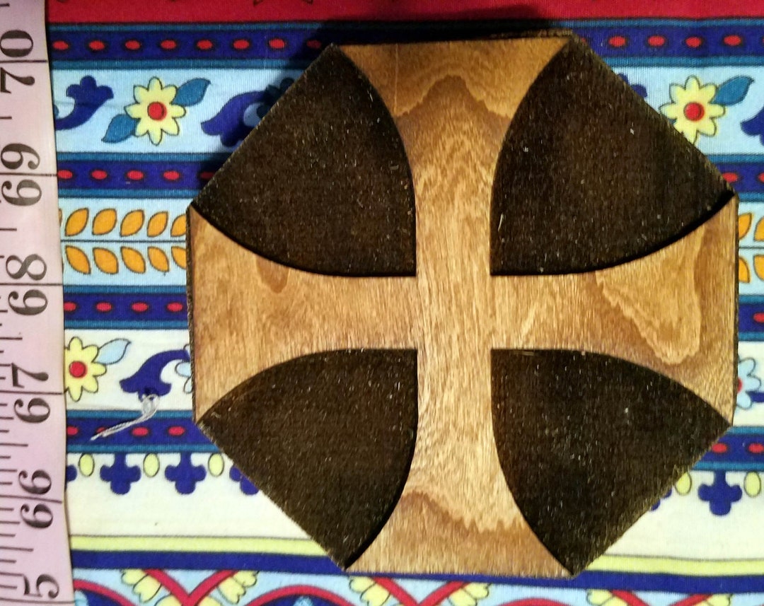 Crusader Style Cross Woodcut for Wood Block Printing or - Etsy