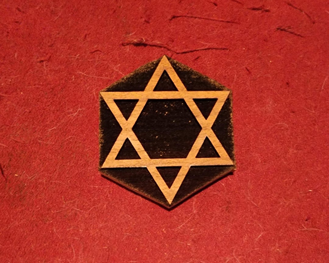 Star of David Woodcut Stamp for Wood Block Printing or Leather ...