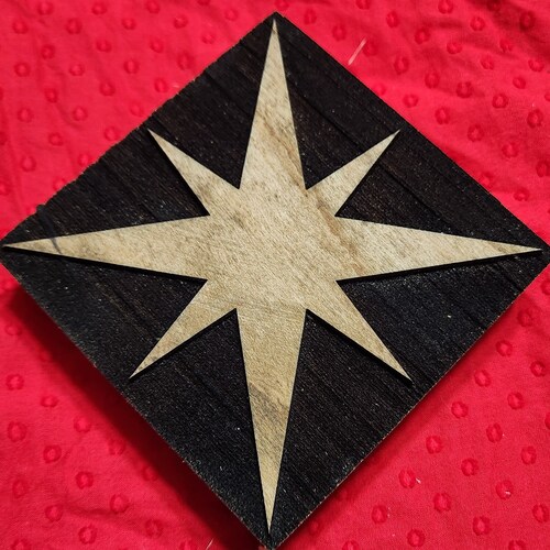 Compass Star Woodcut for Wood Block Printing or Leather - Etsy