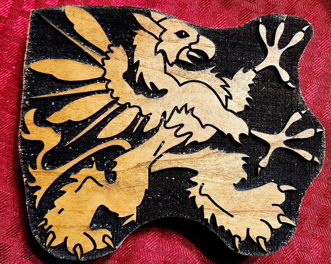 Avacal Griffin Woodcut for Wood Block Printing or Leather Embossing SCA ...