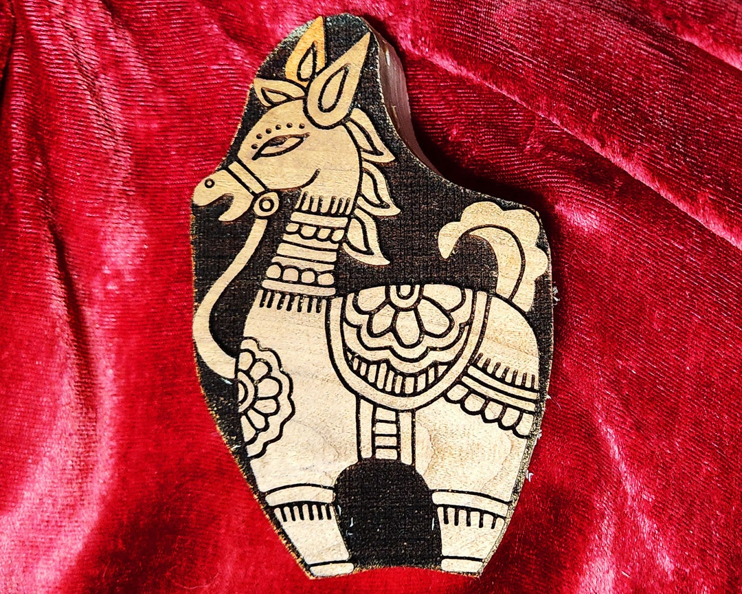 Indian Horse Woodcut for Wood Block Printing or Leather Embossing SCA ...