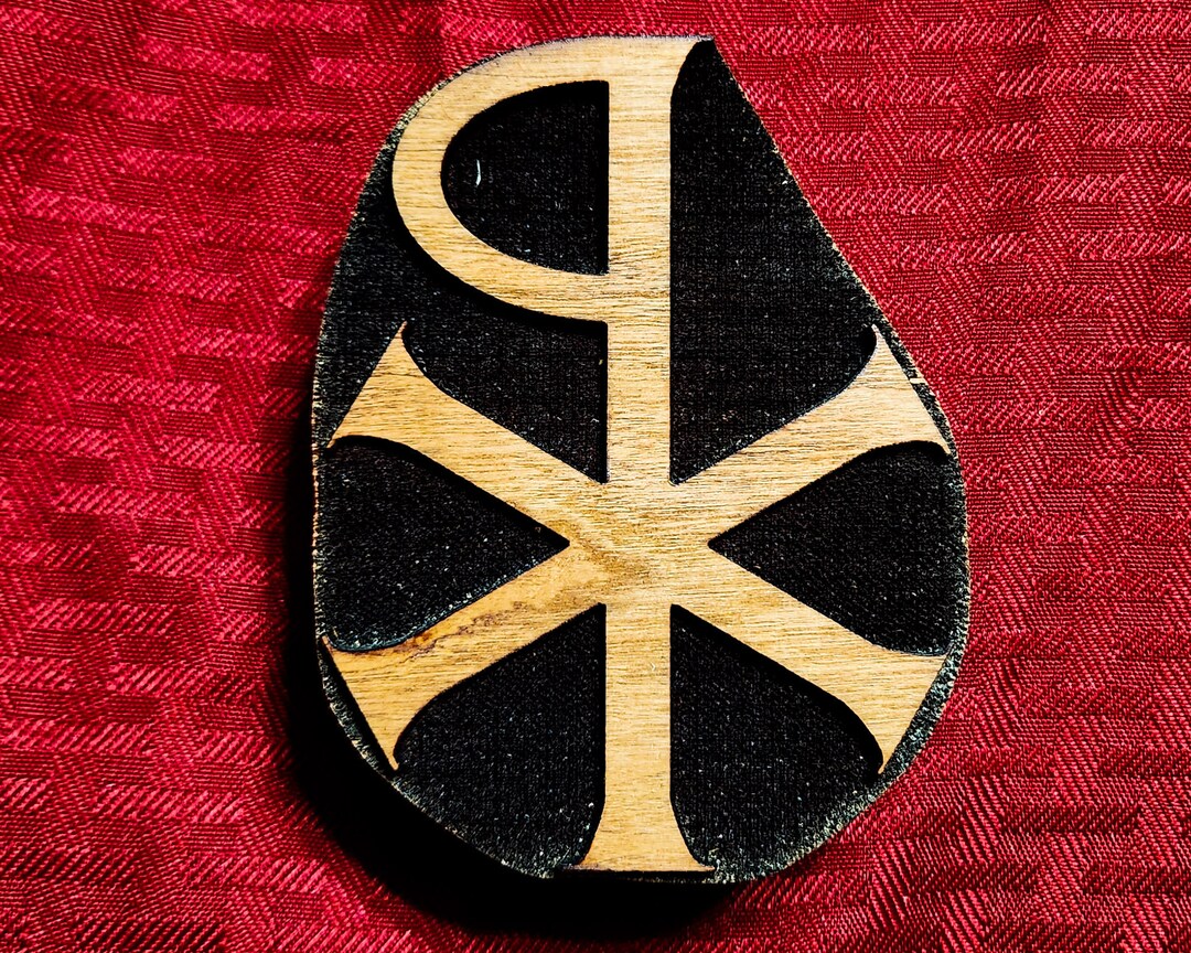 Chi Rho Woodcut Stamp for Wood Block Printing or Leather Embossing SCA ...
