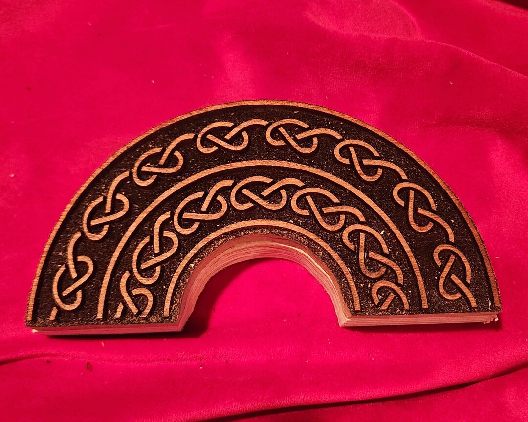 Viking Knotwork Rainbow Woodcut Stamp for Wood Block Printing or ...