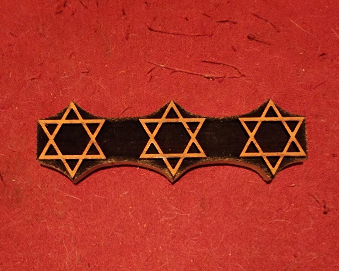 Star of David Trim Bar Woodcut Stamp for Wood Block Printing SCA - Etsy