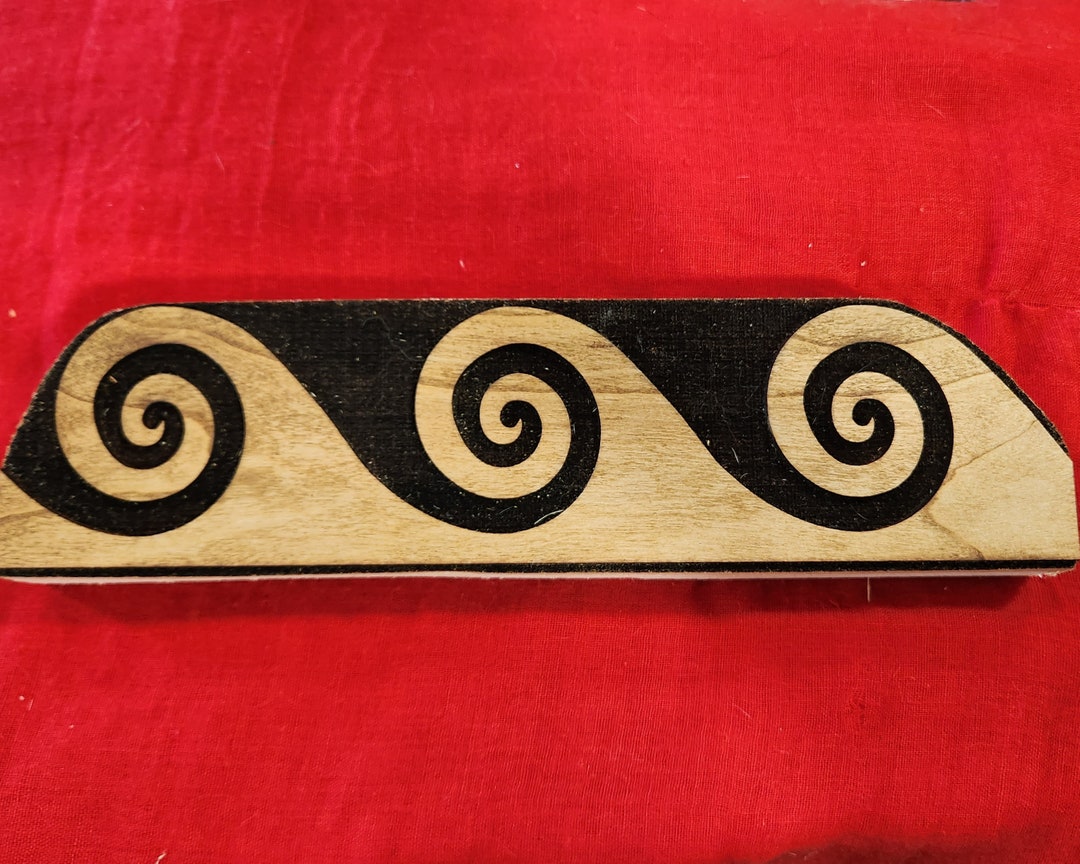 Greek Inspired Wave Trim Bar Woodcut Stamp for Wood Block Printing or ...