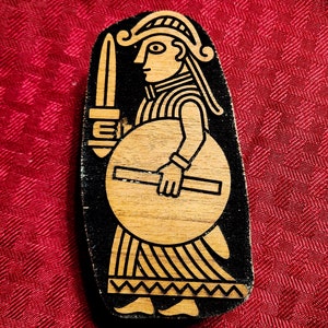 6th-8th Century Swedish Valkyrie Warrior From Torslunda Metal Plate ...