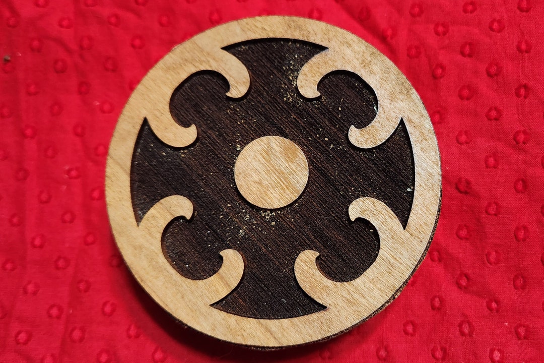 Rus Arc Wheel Round Woodcut Stamp for Wood Block Printing or Leather ...