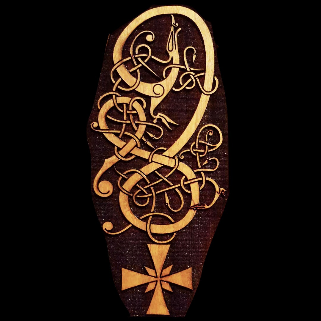 Isle of Bro Pre-viking Knotwork Runestone Woodcut for Wood Block ...