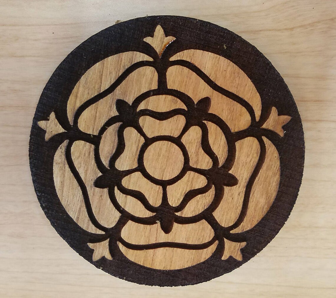 Rose Royalty Tudor Flower Woodcut for Wood Block Printing or - Etsy