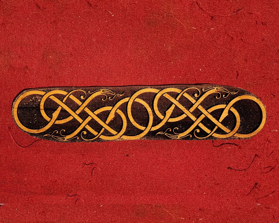 Urnes Style Knotwork Trim Bar, Woodcut for Wood Block Printing or ...