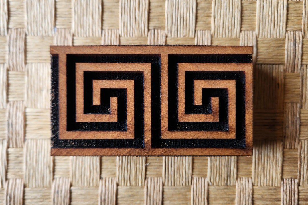 Greek Key Block Woodcut Stamp for Wood Block Printing or - Etsy