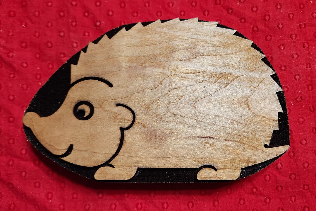 Heraldic Hedgehog Design Woodcut Kit for Wood Block Printing or Leather ...