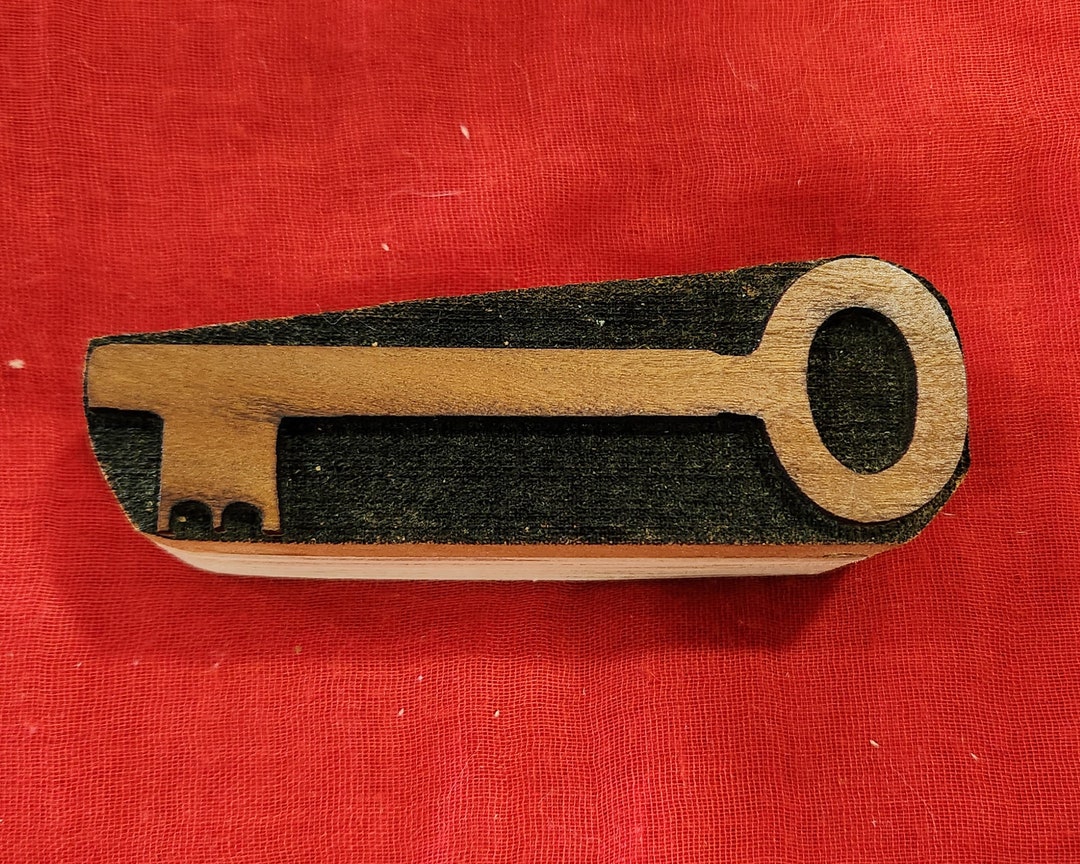 Seneschal's Key Design Woodcut for Wood Block Printing or Leather ...