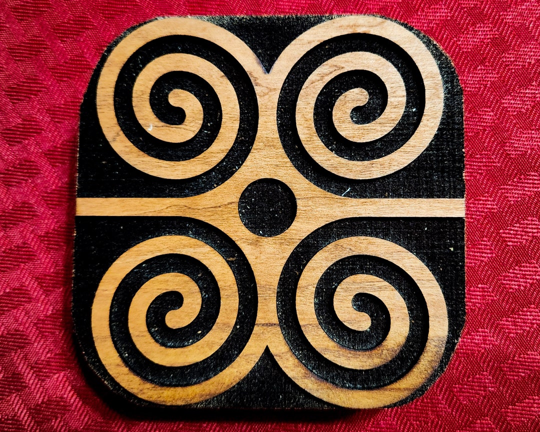 Ghana West African Adinkra Dwennimmen Woodcut Stamp for Wood Block ...