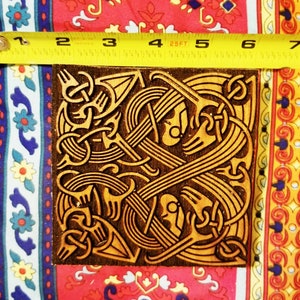 Pre-viking Germanic Two Men Knotted Woodcut for Block Printing or ...