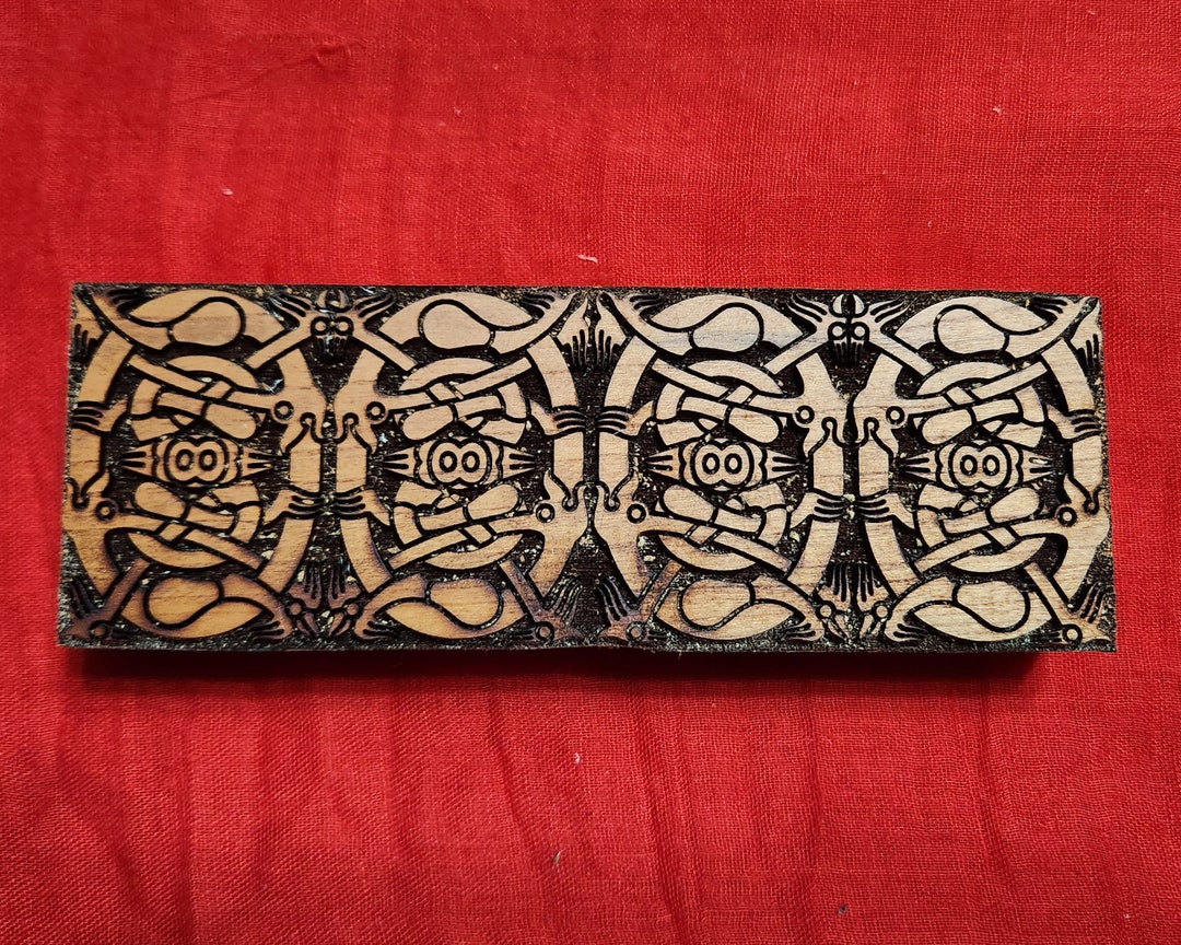 9th Century Norse Oseberg Style Viking Quad Oval Ourobouros Serpent ...