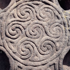 Pictish Spiral Design Woodcut for Wood Block Printing or Leather ...