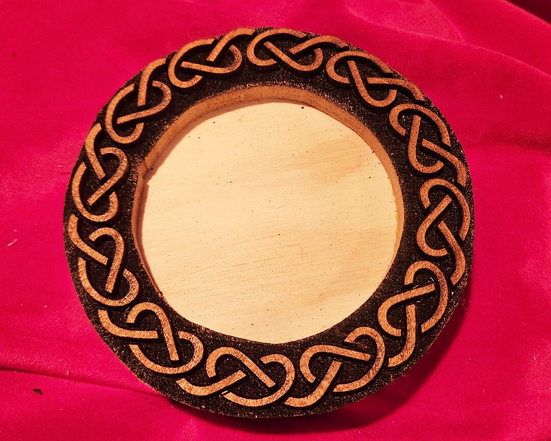 Viking Style Single Round Knotwork Knot Wheel Woodcut for Wood Block ...