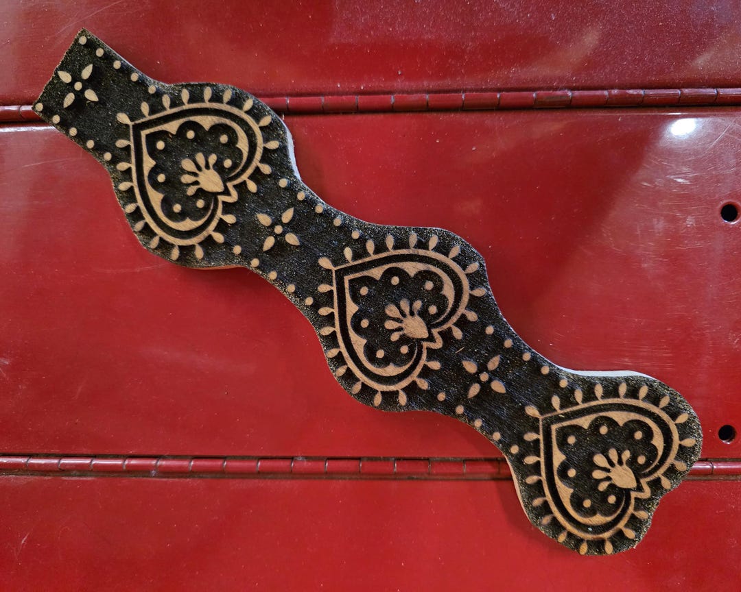 14th Century French Repeating Design (triple) Woodcut for Wood Block ...