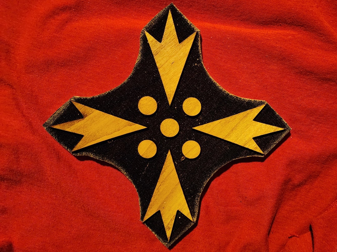 Ermine Cross Woodcut Stamp for Wood Block Printing or Leather Embossing ...