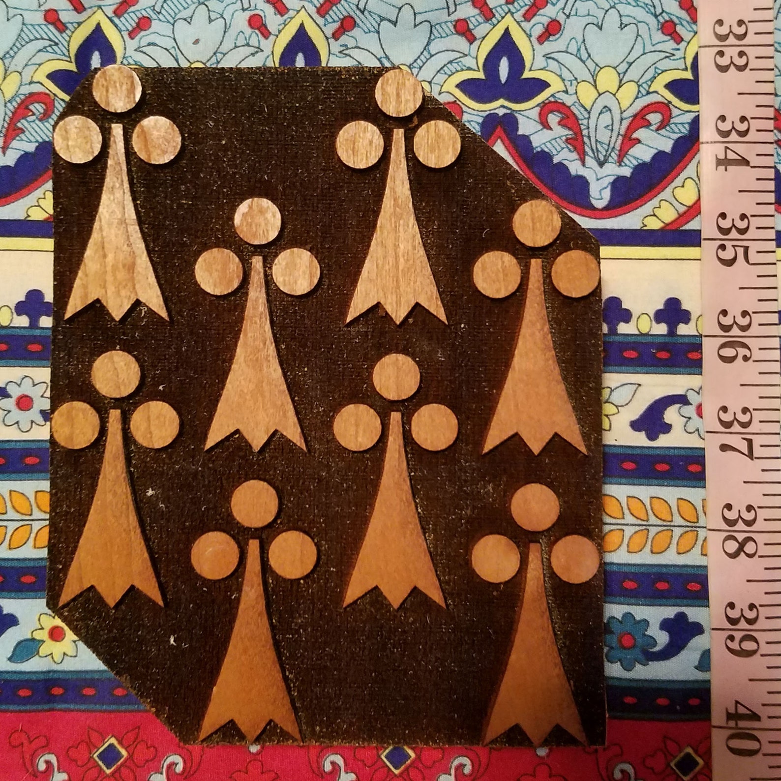 Ermine round Head Repeating Pattern Woodcut Stamp for Wood - Etsy