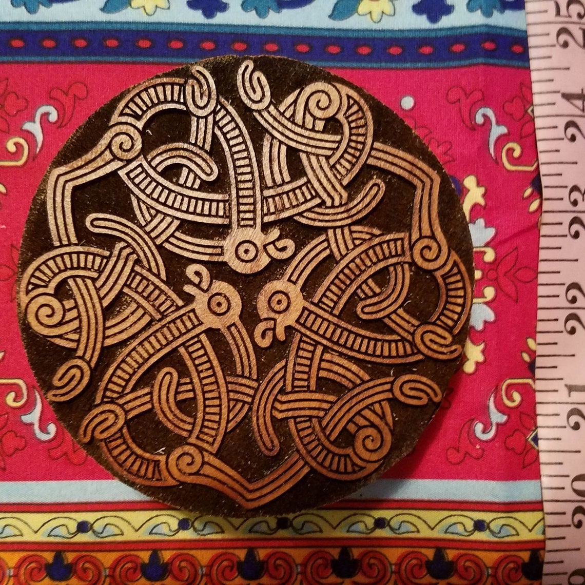 Norse Knotwork Serpent Round Woodcut for Wood Block Printing - Etsy