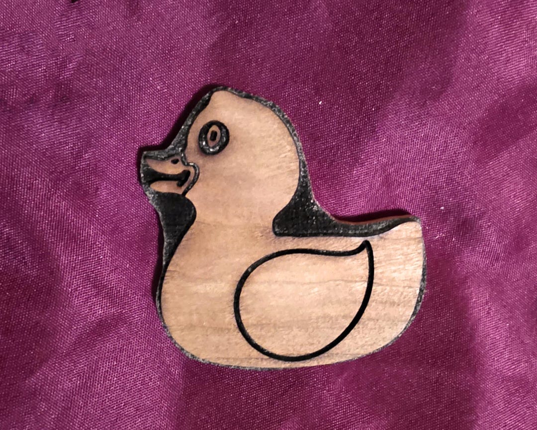 Rubber Ducky Woodcut Stamp for Wood Block Printing or Leather Embossing ...