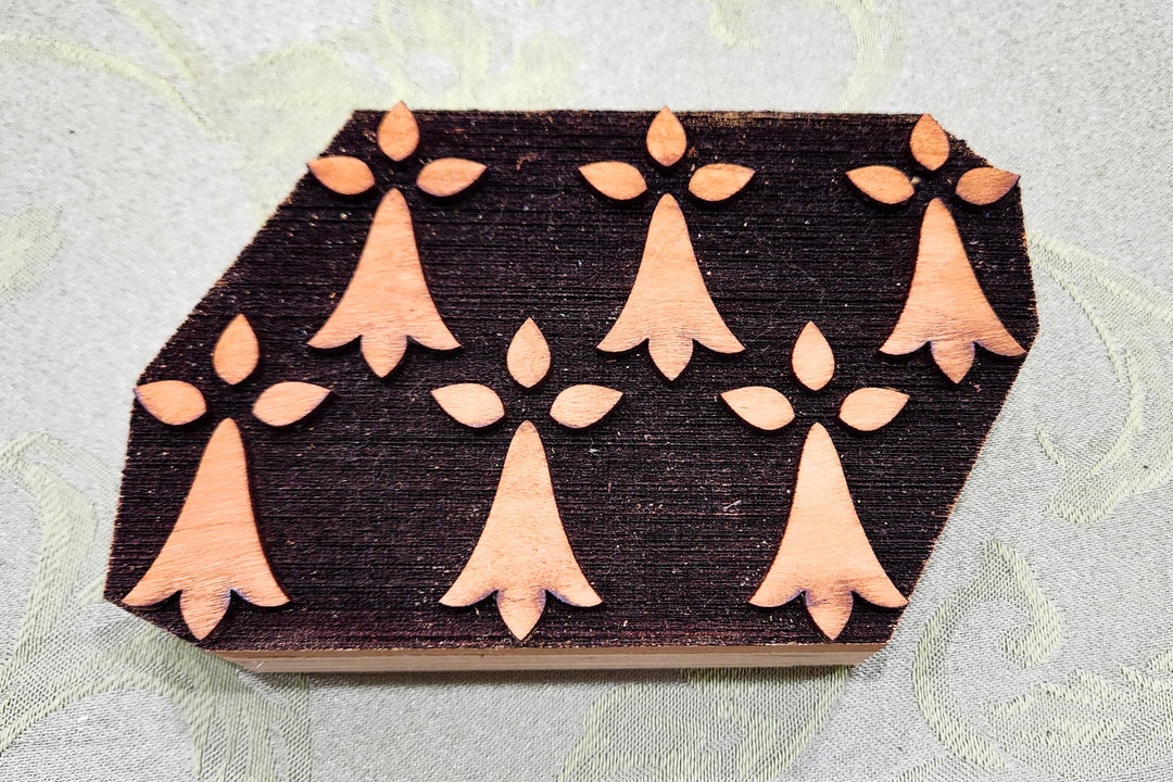 Teardrop Ermine Repeating Pattern Woodcut Stamp for Wood Block - Etsy