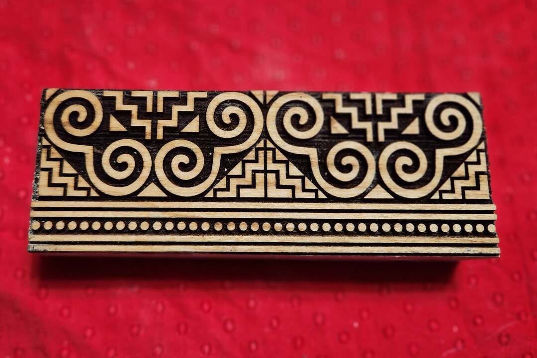 Greco Roman Bar Trim Woodcut Stamp for Wood Block Printing or Leather ...