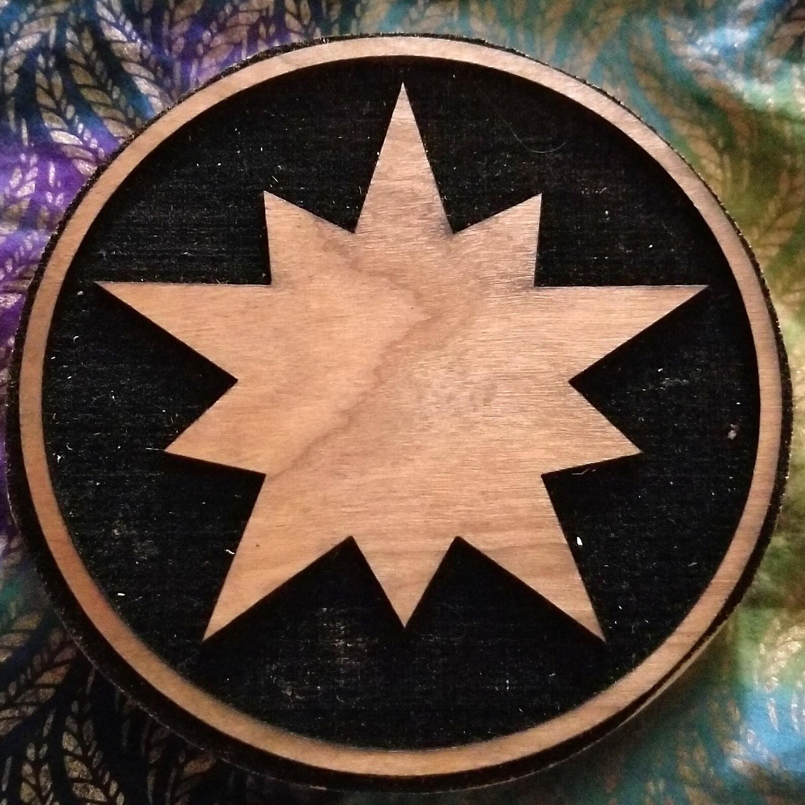 Ansteorra Star Populace Badge With Border Woodcut for Wood Block ...