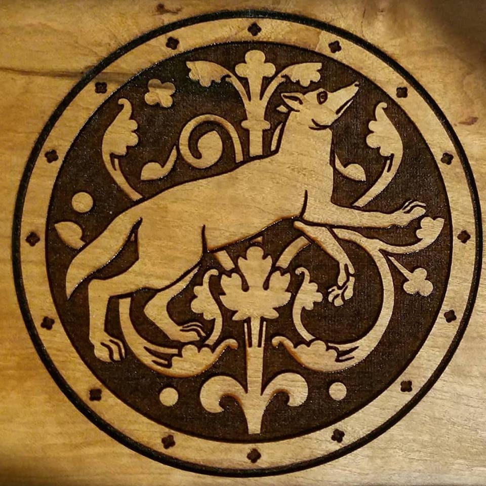 13th Century Wolf From St Chapelle Woodcut for Wood Block | Etsy