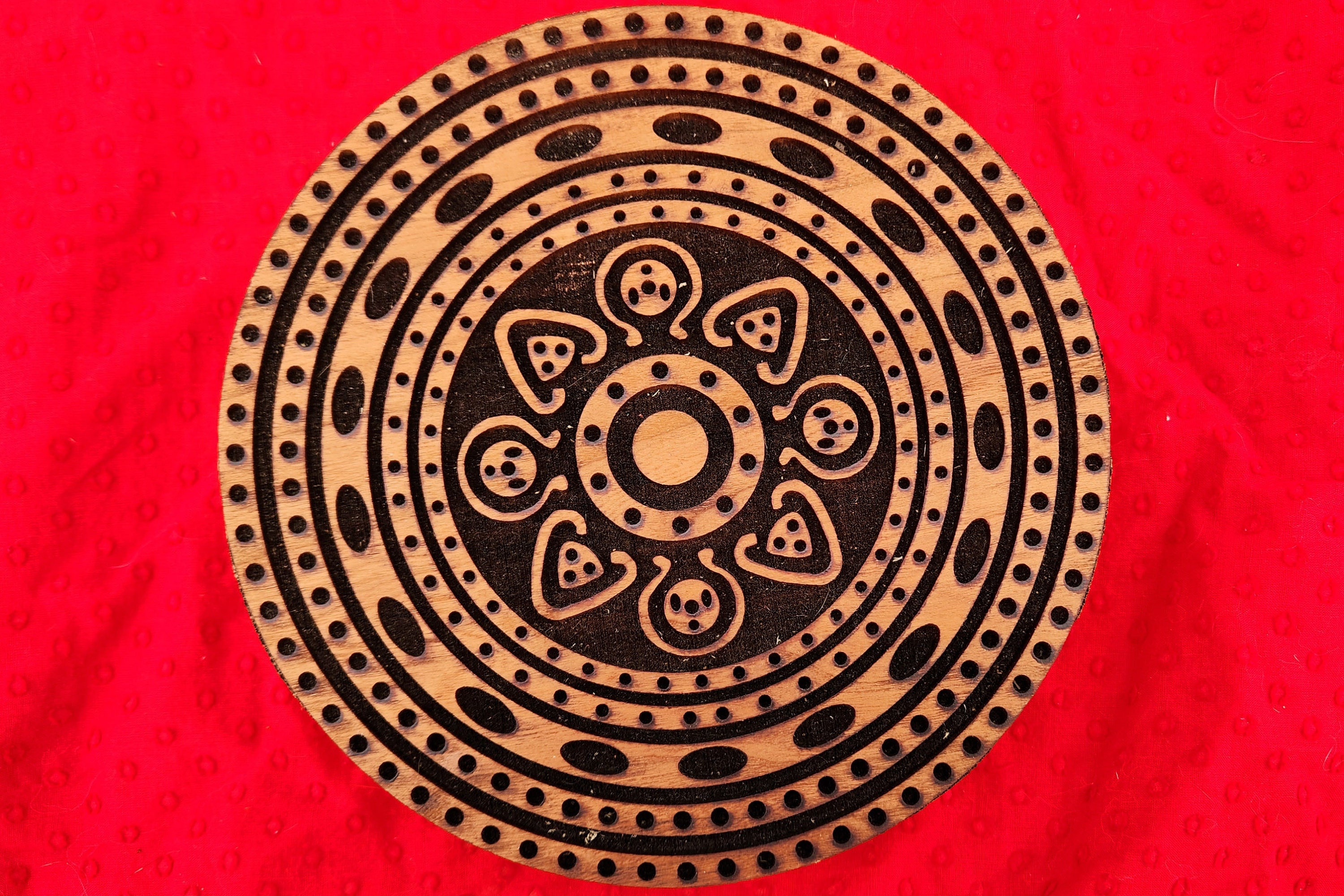 10th Century Rus Mushroom Round Woodcut for Wood Block - Etsy