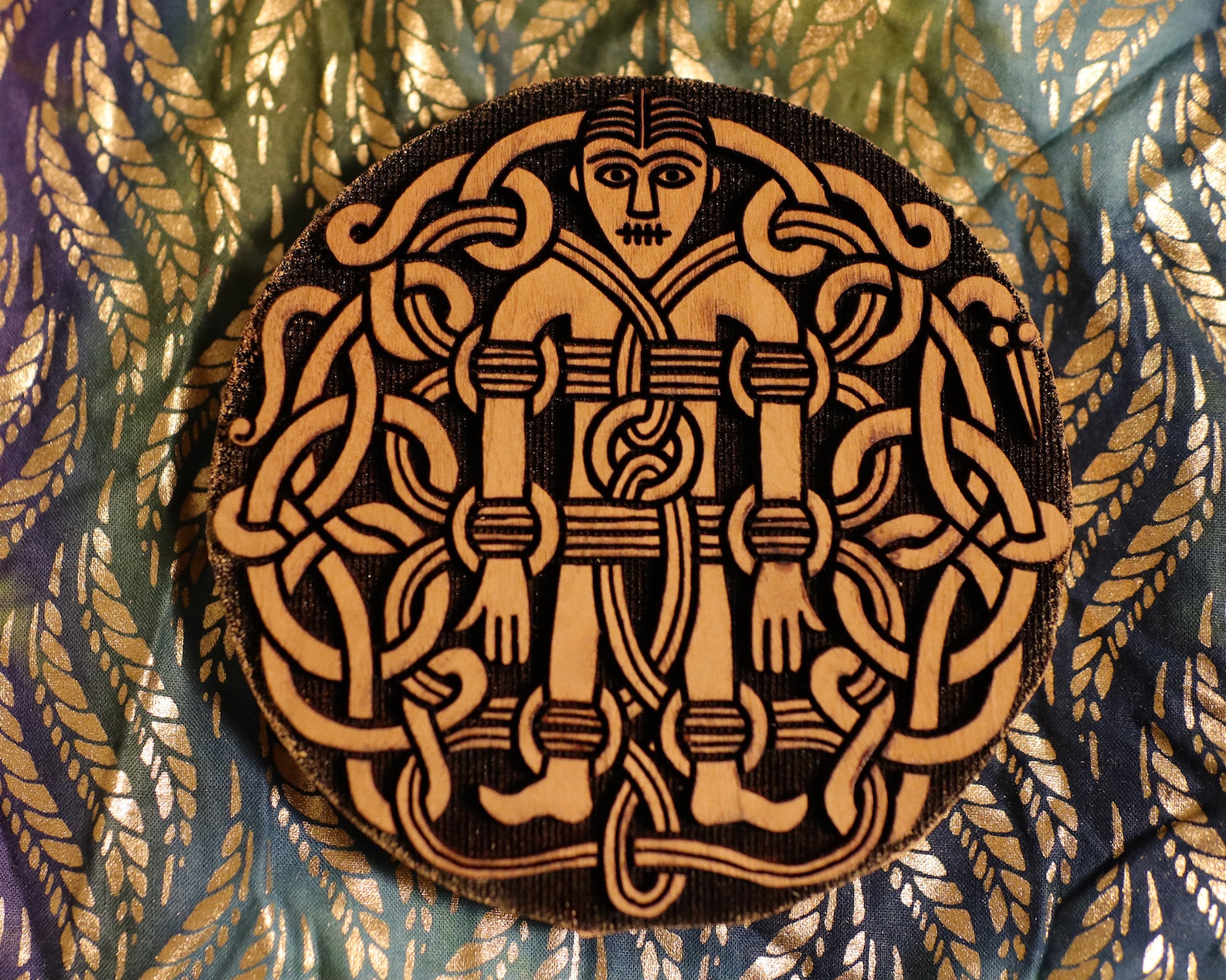 Norse Knotwork Loki Woodcut for Block Printing or Leather Embossing SCA ...