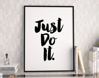 Just do it quote | Etsy