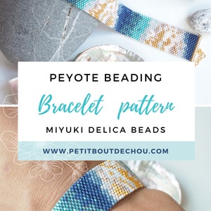 Peyote Miyuki Bracelet Pattern/peyote Pattern Bracelet/odd Count Peyote ...