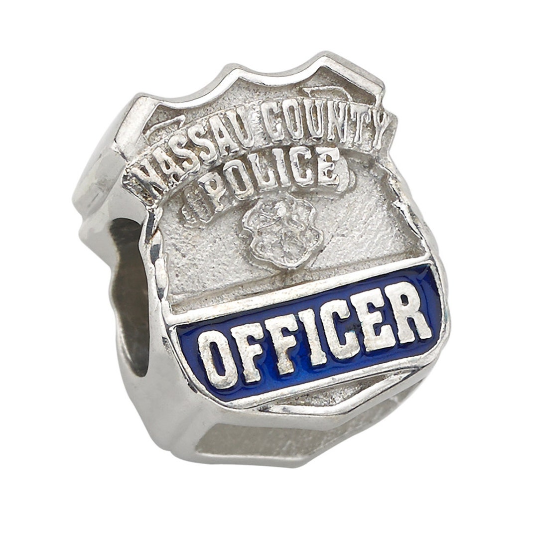 Nassau County Police Charm - Fits Pandora Bracelet - Sterling Silver - Etsy