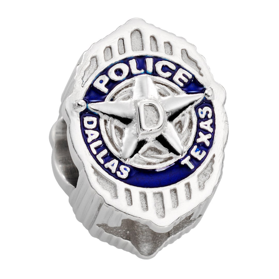 Dallas Police Charm - Fits Pandora Bracelet - Sterling Silver - Etsy