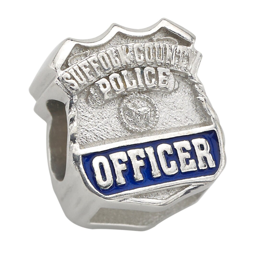 Suffolk County Police Charm SCPD Fits Pandora Bracelet Sterling Silver ...