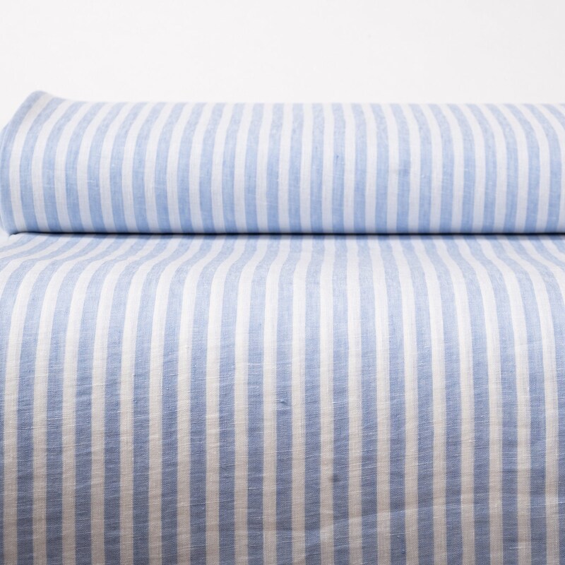 Striped Linen Fabric - Etsy