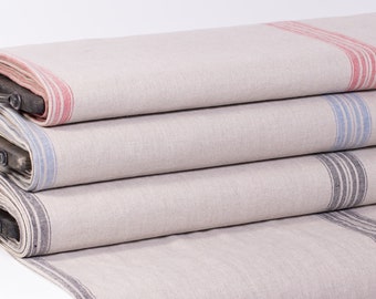 Striped Linen Fabric - Etsy