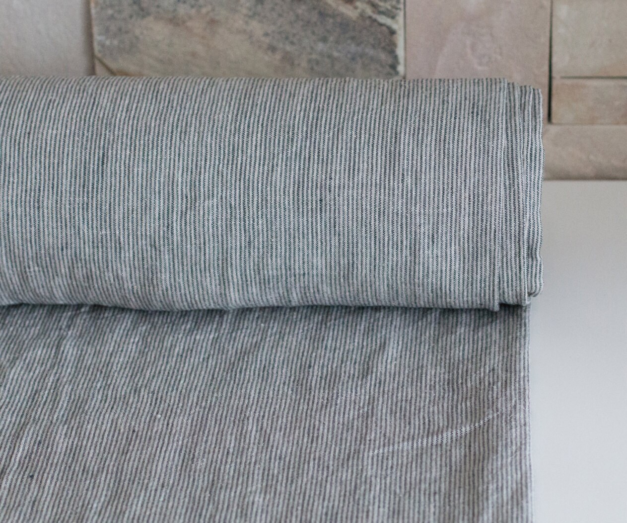 Pure 100 Linen Fabric 200gsm Striped Linen Fabric Natural Not Dyed pure-100-linen-fabric-200gsm-striped-linen-fabric-natural-not-dyed