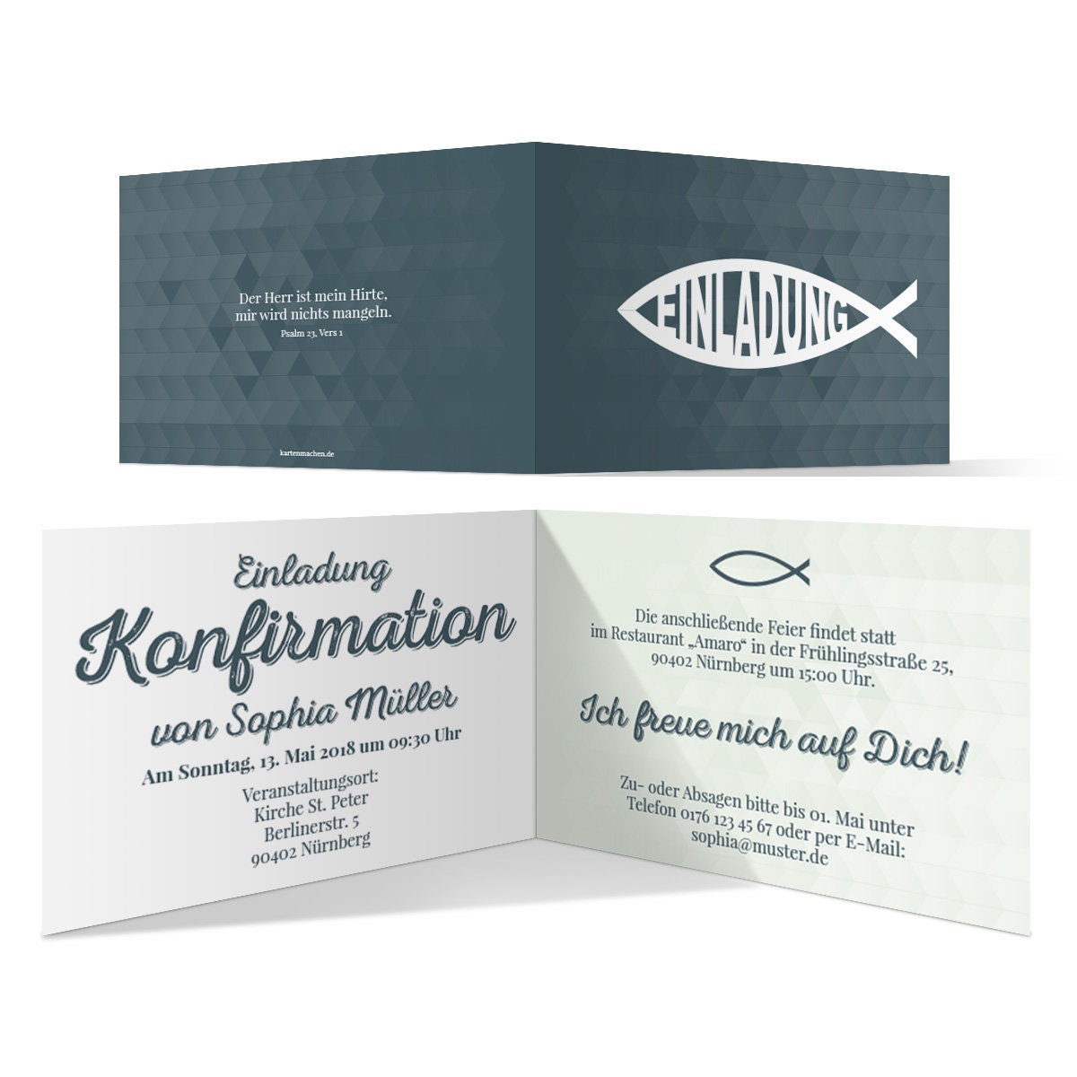 Einladungskarten Zur Konfirmation Selbst Gestalten