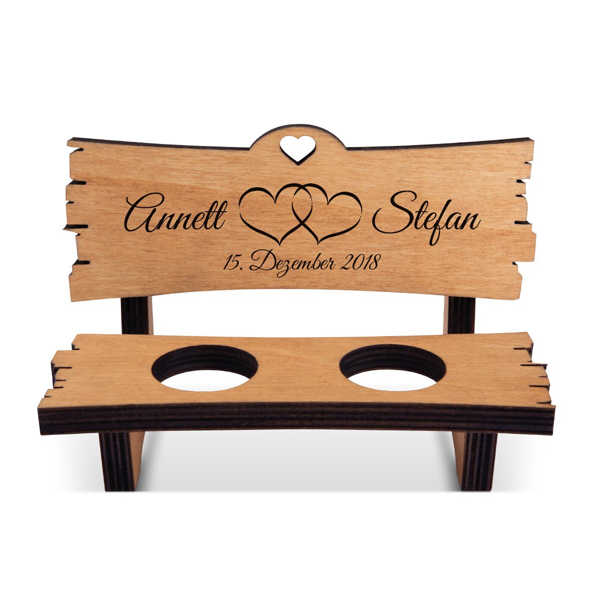 Wedding Bench With Shot Glasses Engraving Individually Shot Bench ...