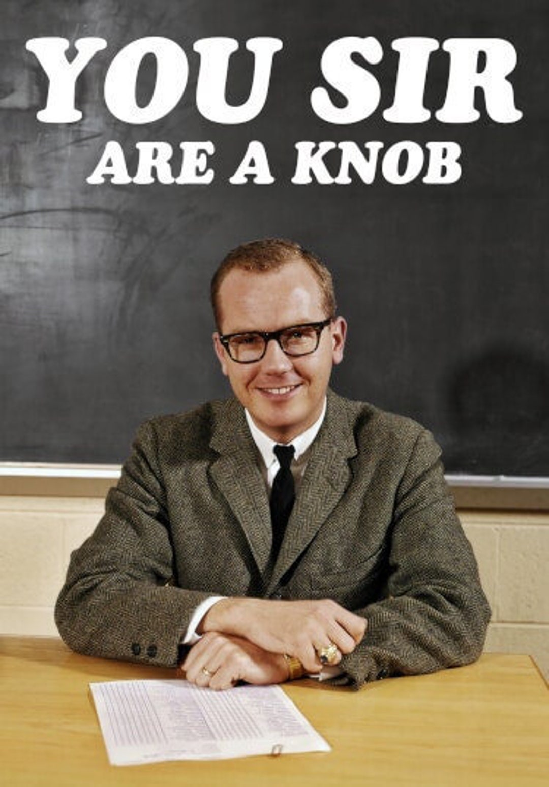You Sir Are A Knob Funny Birthday Card Perfect Card for That - Etsy