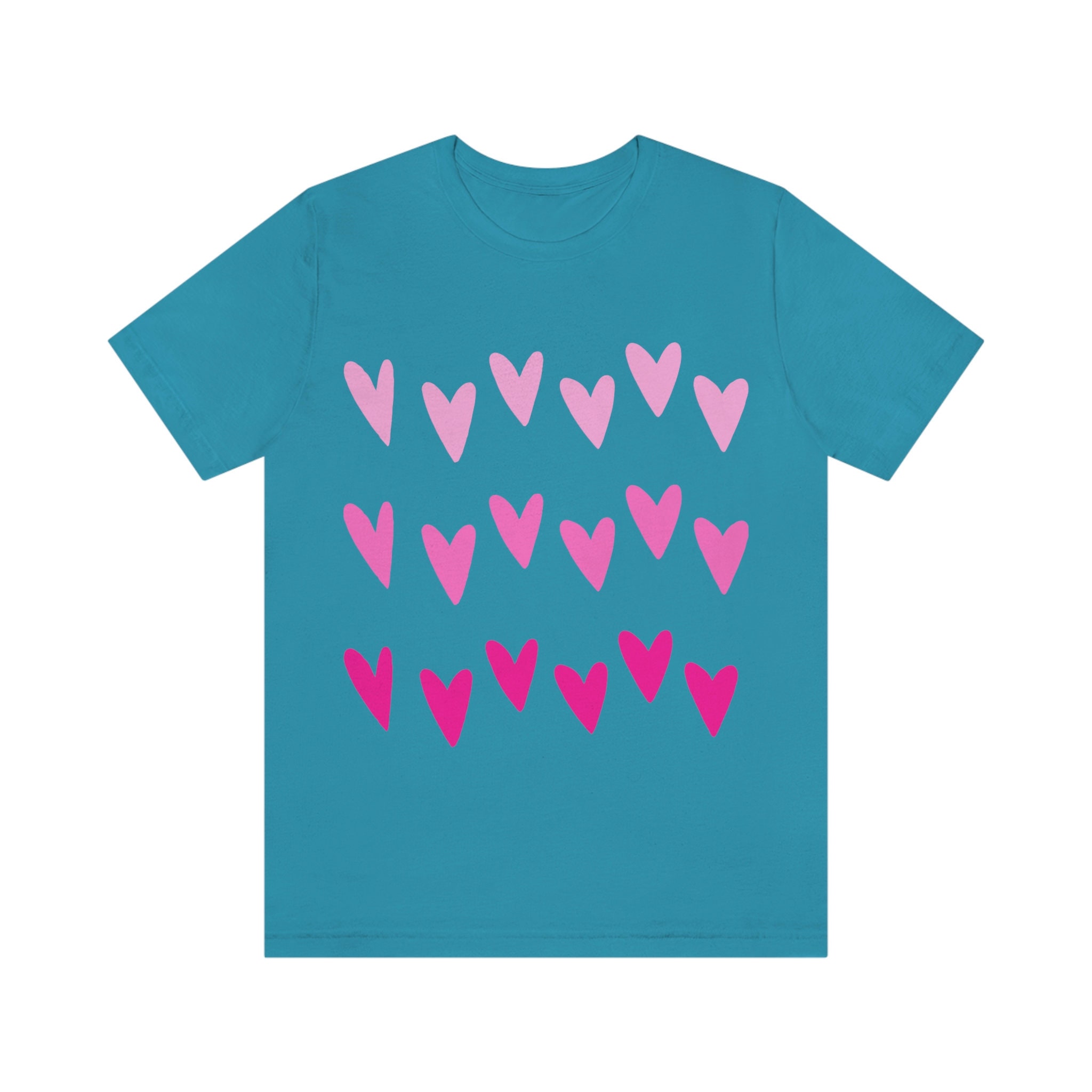 Ombre Hearts Tee, Pink Heart Tee, Valentine's Day T-shirt, Galentine's ...