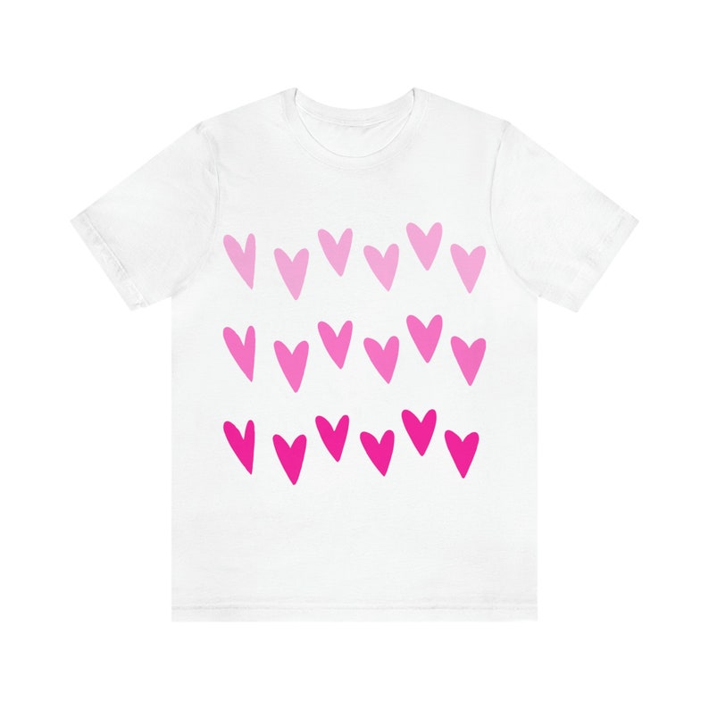 Ombre Hearts Tee, Pink Heart Tee, Valentine's Day T-shirt, Galentine's ...